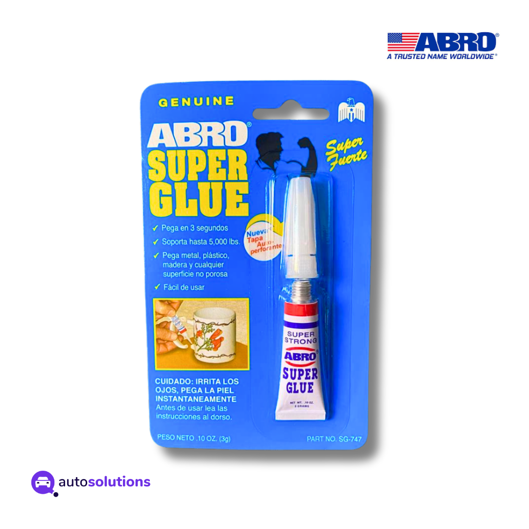 Super Pegamento ABRO SG747 3g / .10oz – AUTOSOLUTIONS